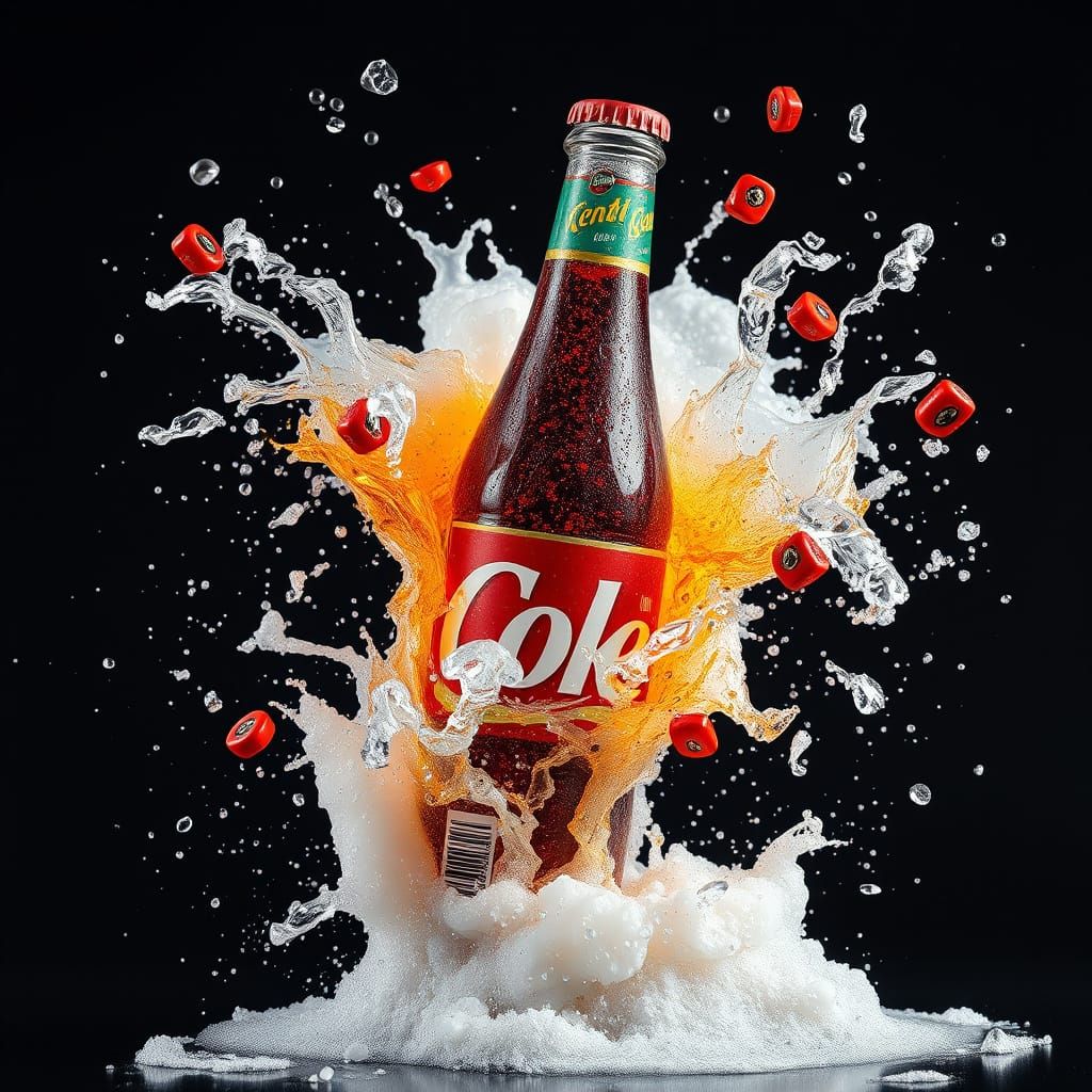 coke with mentos exploshon - Exploding Soda Bottle with Coke...