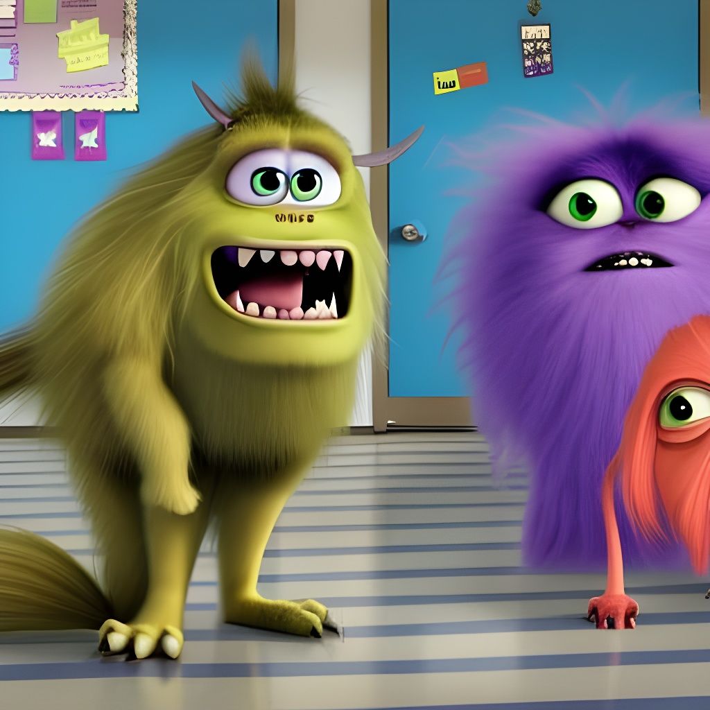 Monster Floofz: "Heeeeey!!" - AI Generated Artwork - NightCafe Creator