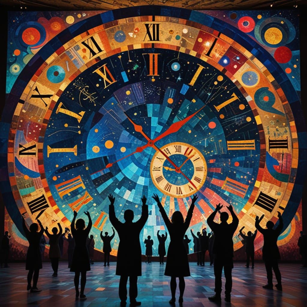 countdown - Spectators in Midnight Jubilation, Amidst Vibran...