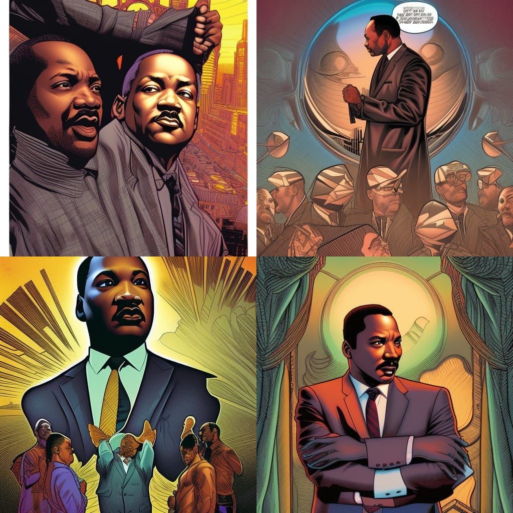 Martin Luther King Jr - AI Generated Artwork - NightCafe Creator