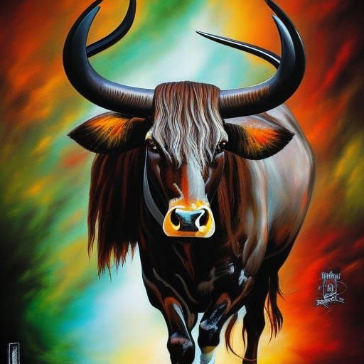 That's a lot of Bull - AI Generated Artwork - NightCafe Creator