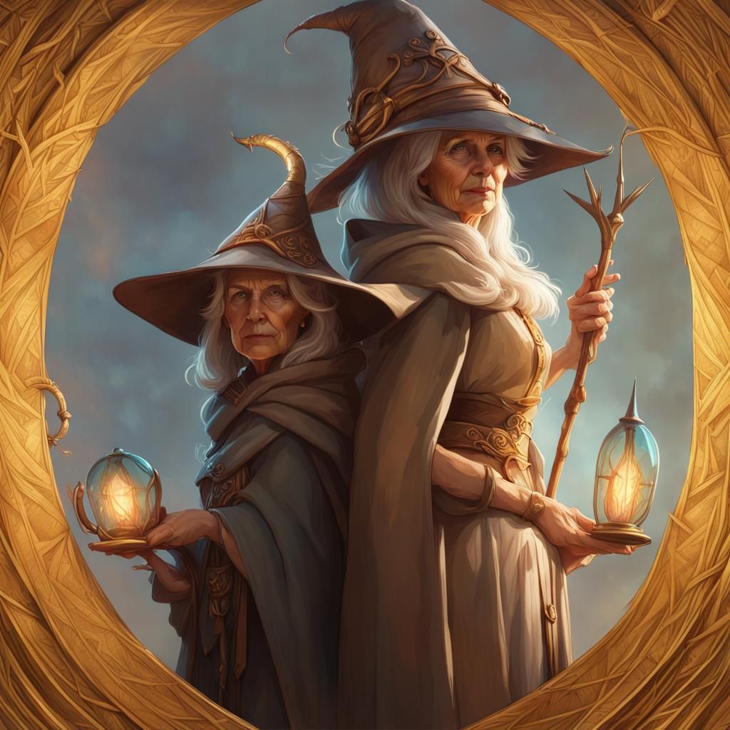 Mage master duo - AI Generated Artwork - NightCafe Creator