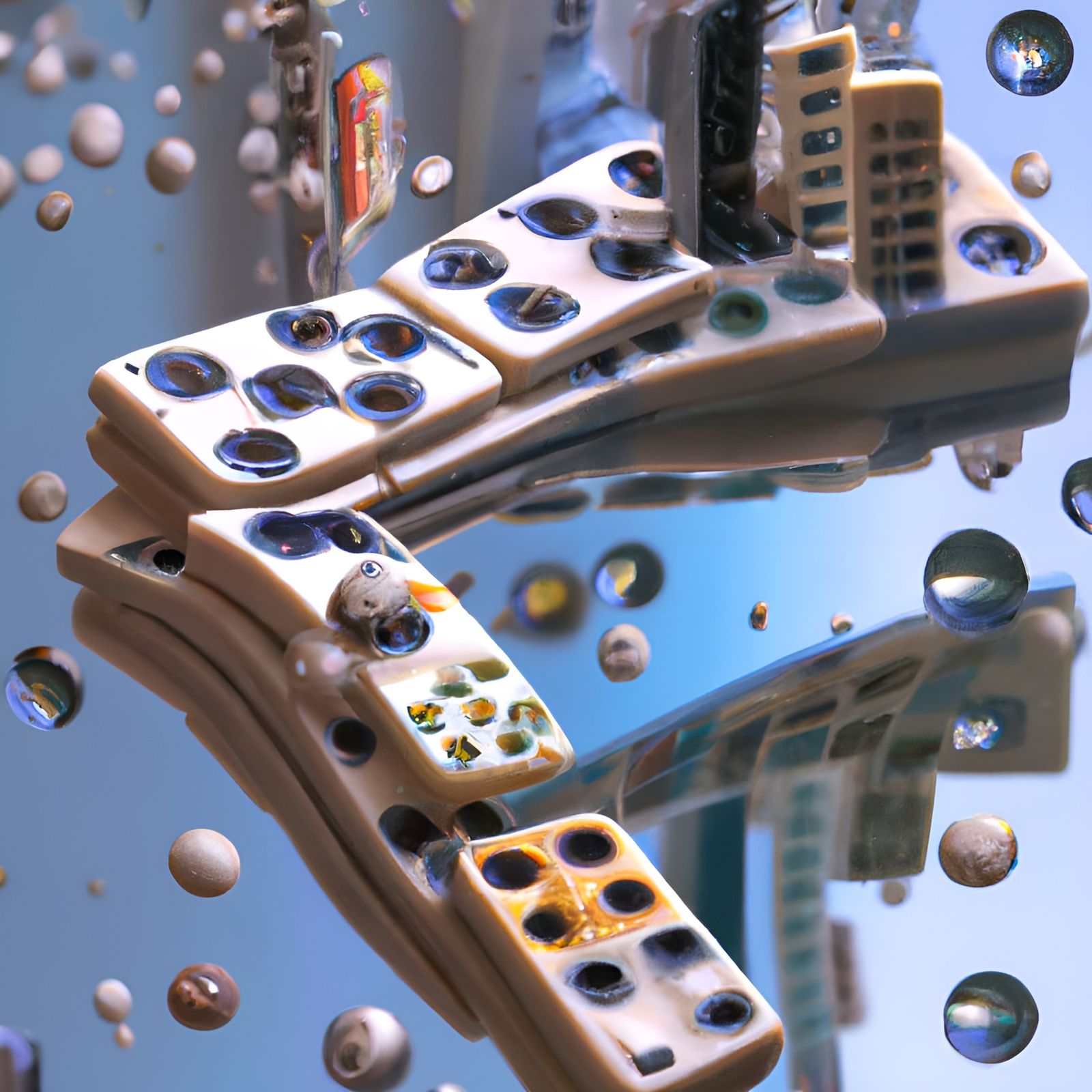 Melted Dice - AI Generated Artwork - NightCafe Creator