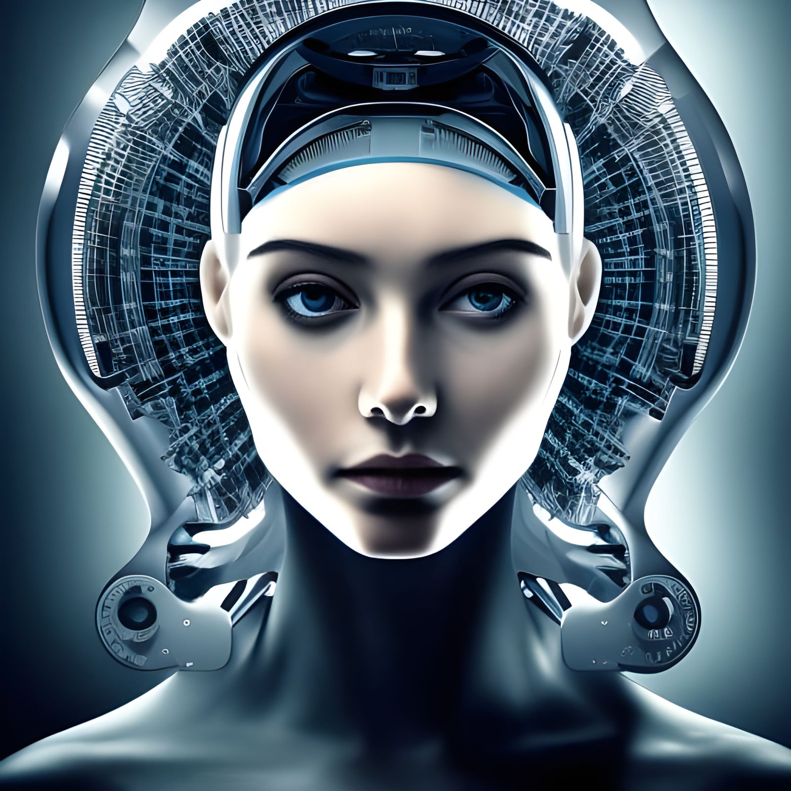 Cyborg Queen - AI Generated Artwork - NightCafe Creator