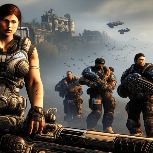 Gears of war Alpha Squad 2 - Gears of War Inspired 4K Scene
