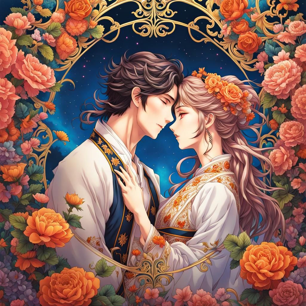 Falling in love, a couple falling in love - AI Generated Artwork ...