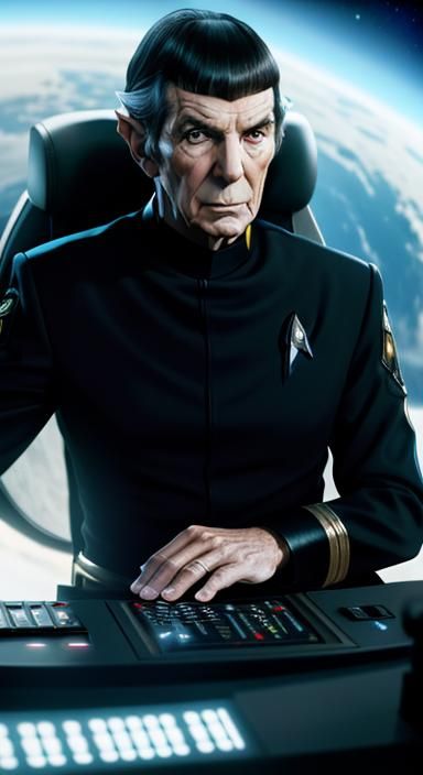 Insanely_detailed_screen capture of "Star Trek" séries. Leonard Nimoy ...
