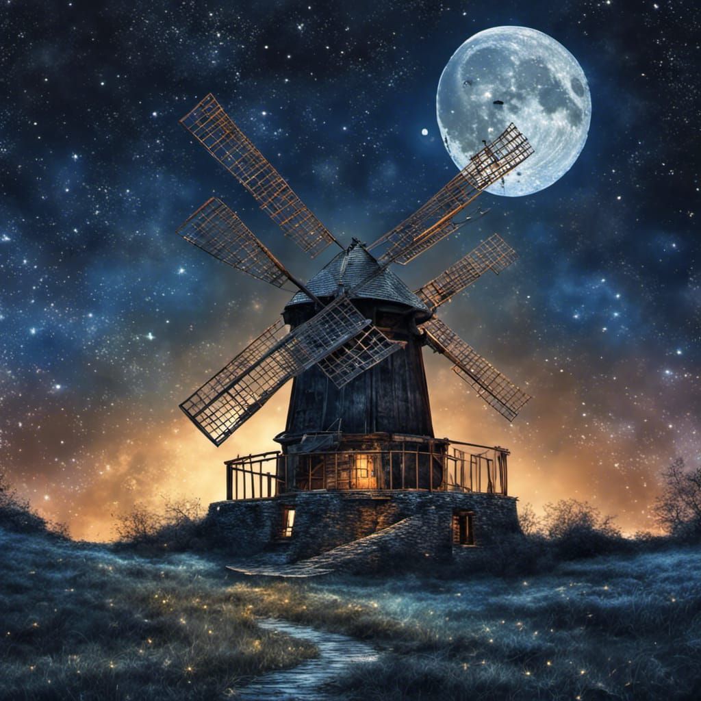 Old windmill - AI Generated Artwork - NightCafe Creator