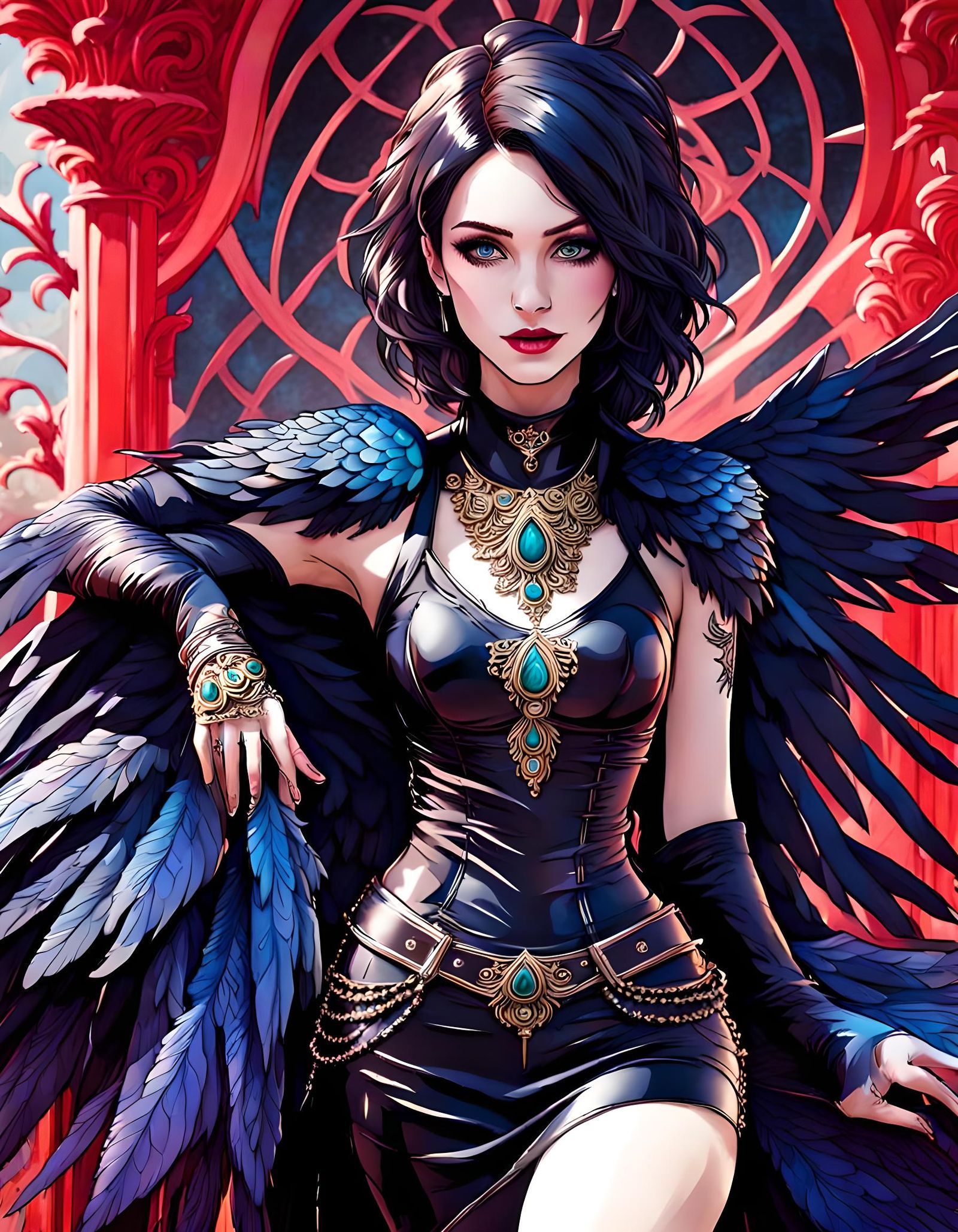 raven goddess ************** - AI Generated Artwork - NightCafe Creator