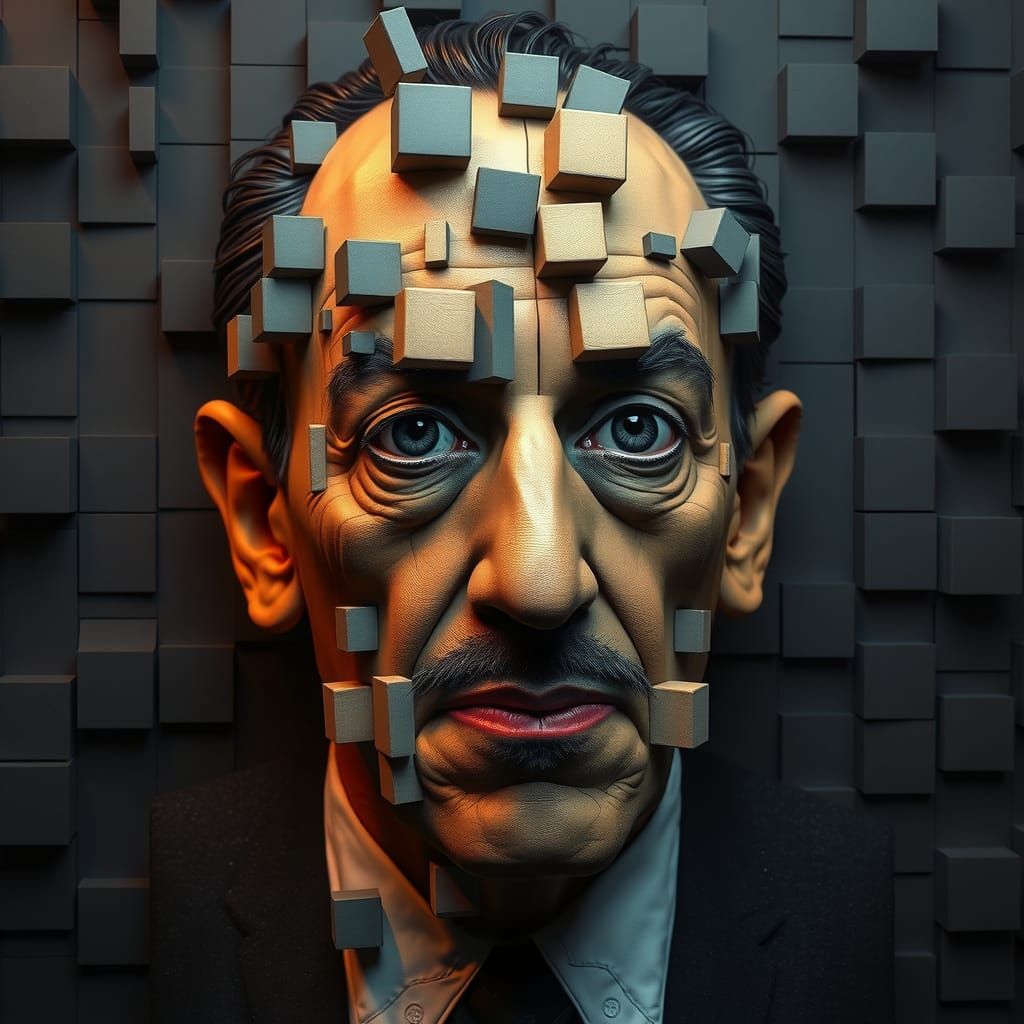 Cubist Self-Portrait (1926) by Salvador Dalí