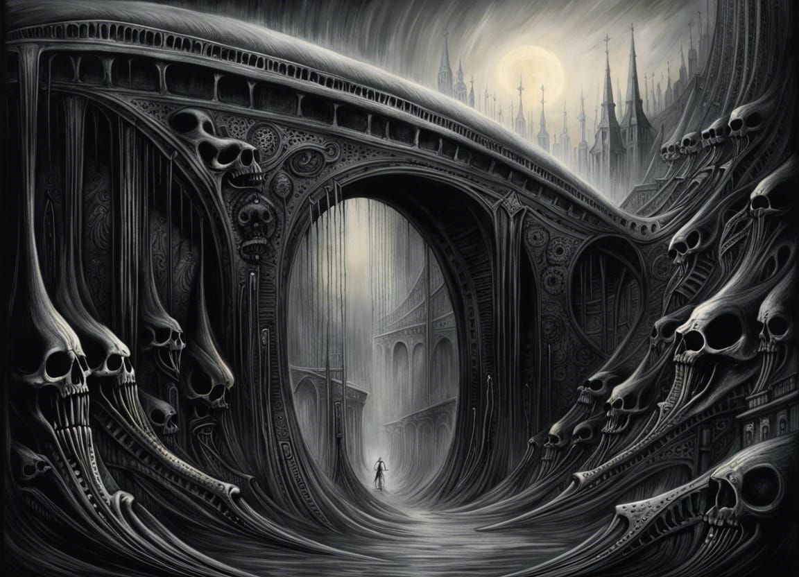 Hell Bridge - AI Generated Artwork - NightCafe Creator