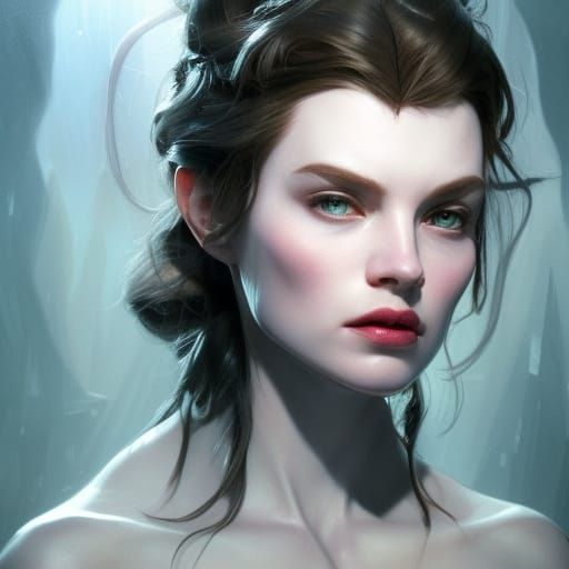 Maleficient head and shoulders portrait, 8k resolution concept art ...