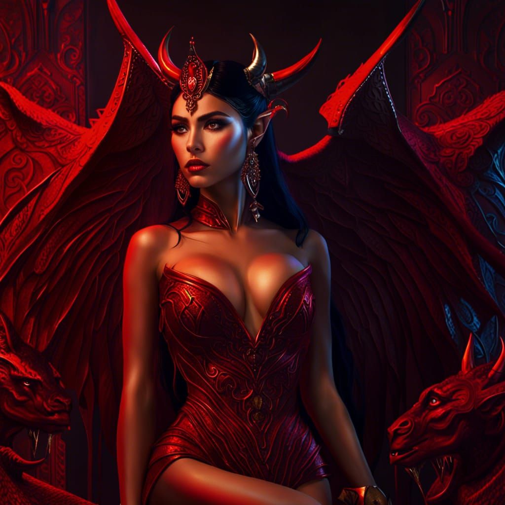 Demoness - AI Generated Artwork - NightCafe Creator