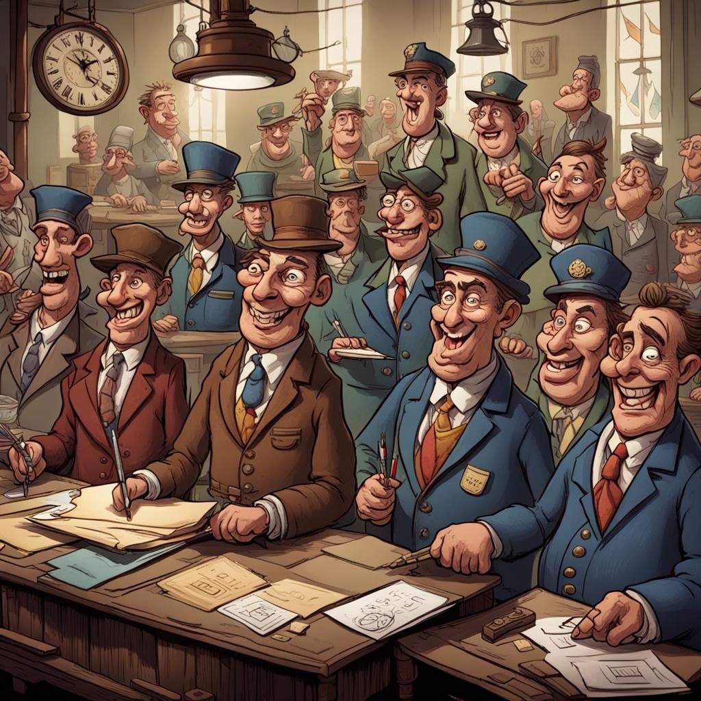 Penny Penates postcard made of paper, The front features a hand-drawn ...