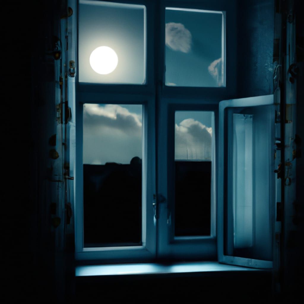 Moonlight coming through the window - AI Generated Artwork - NightCafe ...