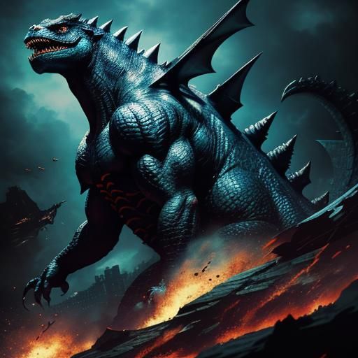 Godzilla - AI Generated Artwork - NightCafe Creator