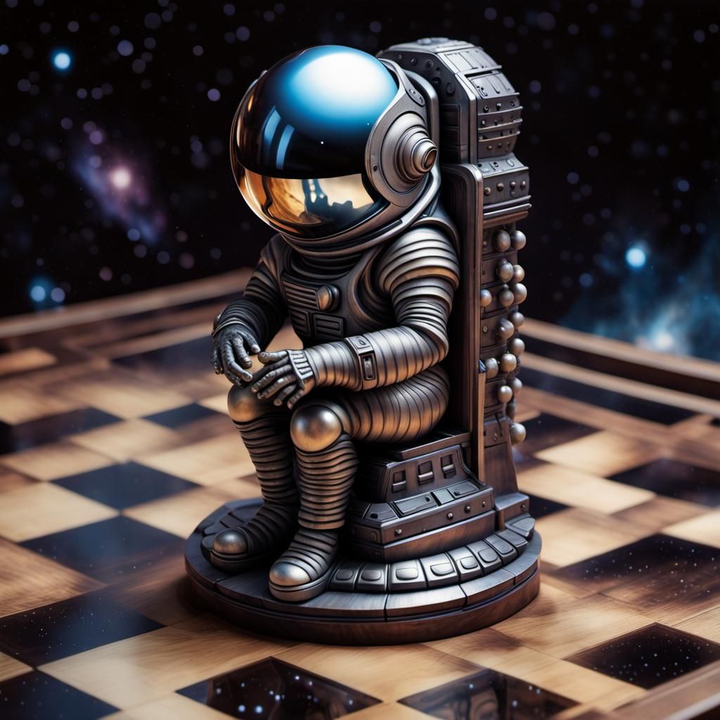 A 3D "Astronaut" juggernaut V7 - AI Generated Artwork - NightCafe Creator
