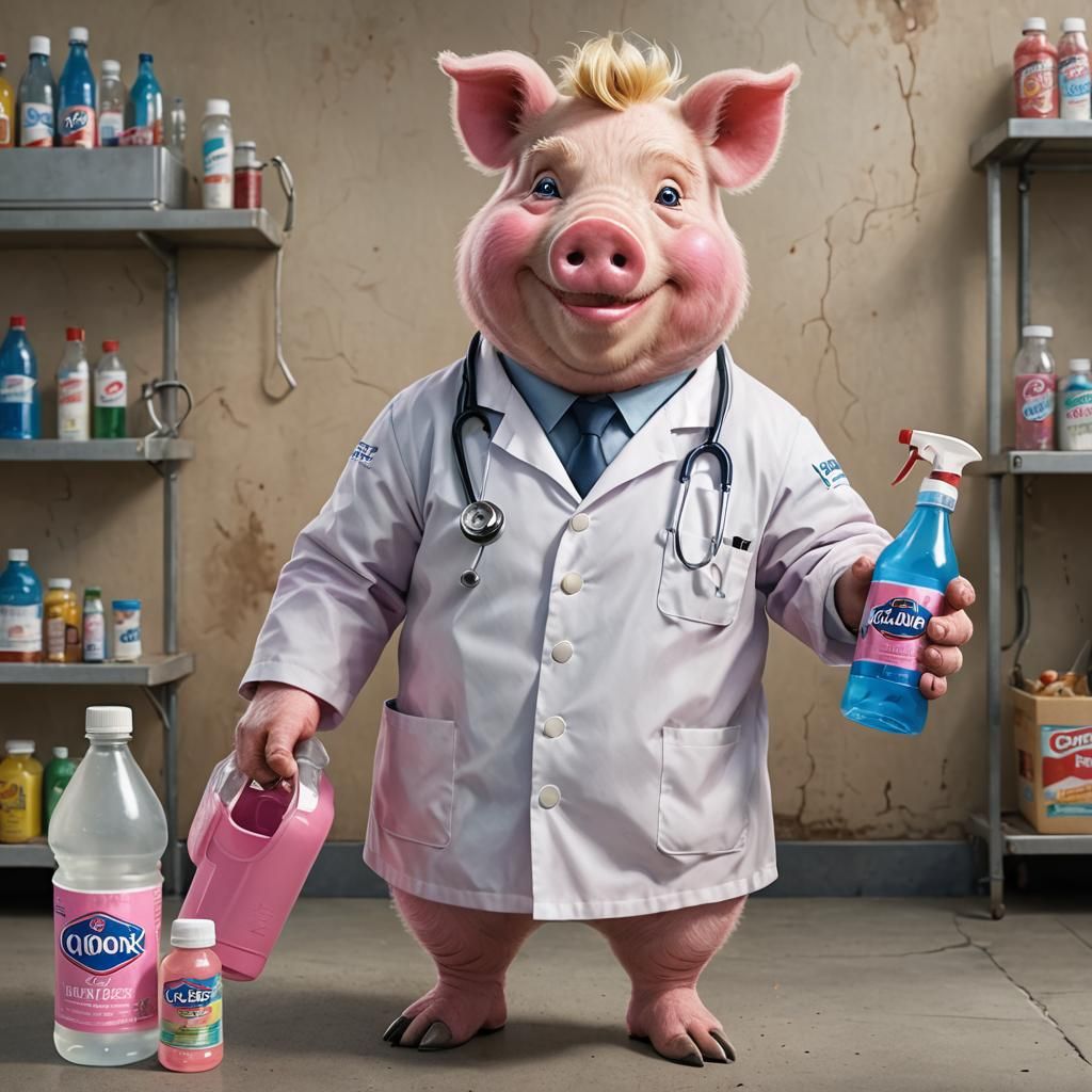 Dr. Pig, MD. Infectious Diseases - AI Generated Artwork - NightCafe Creator