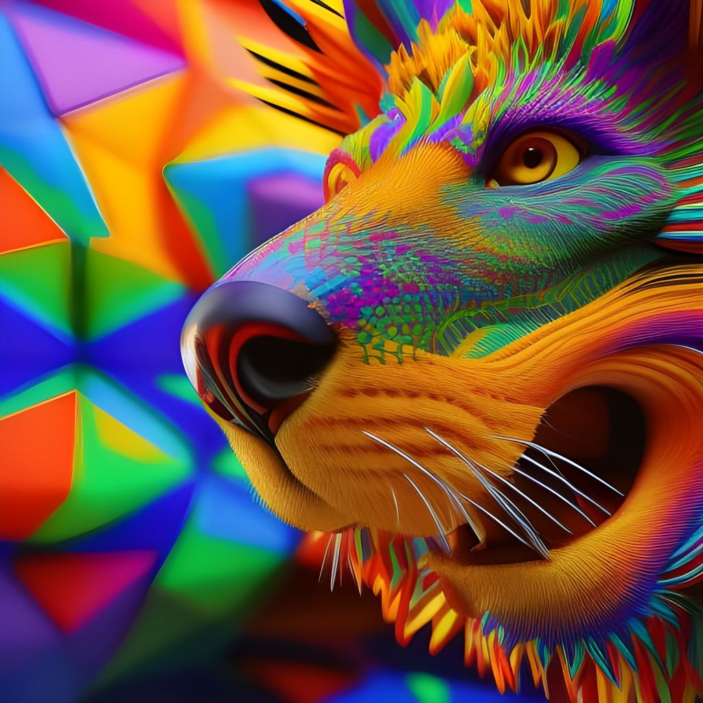 Geometric Art - AI Generated Artwork - NightCafe Creator