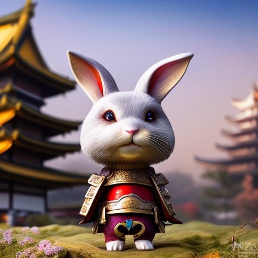 Rabbit ronin - AI Generated Artwork - NightCafe Creator