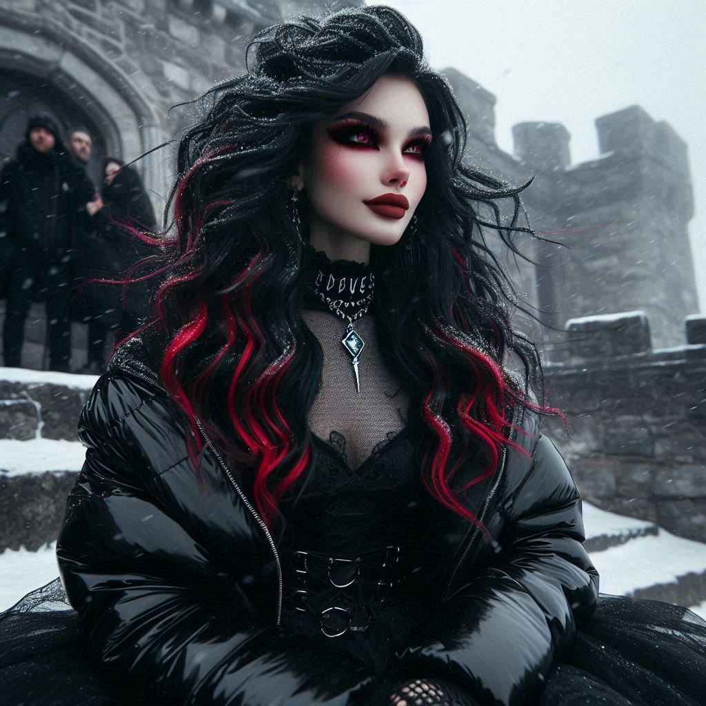 The goth-woman series... (red-hair) - AI Generated Artwork - NightCafe ...