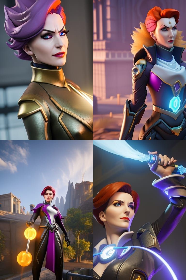 Moira from Overwatch as an Alchemist Artificer, and School of ...