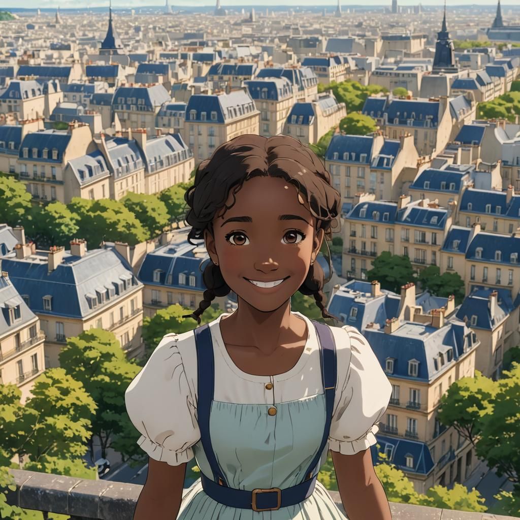 Cute French girl 1 / anime style - AI Generated Artwork - NightCafe Creator