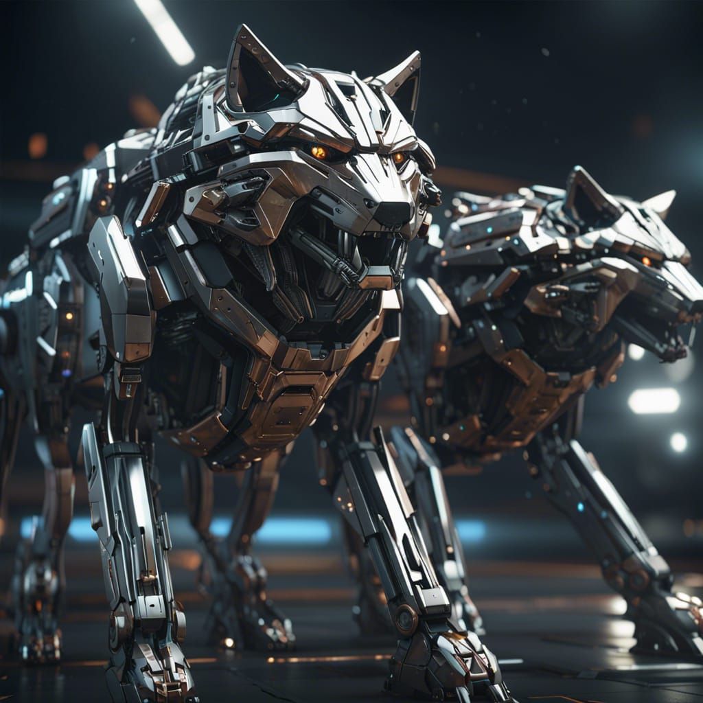 Wolves - AI Generated Artwork - NightCafe Creator