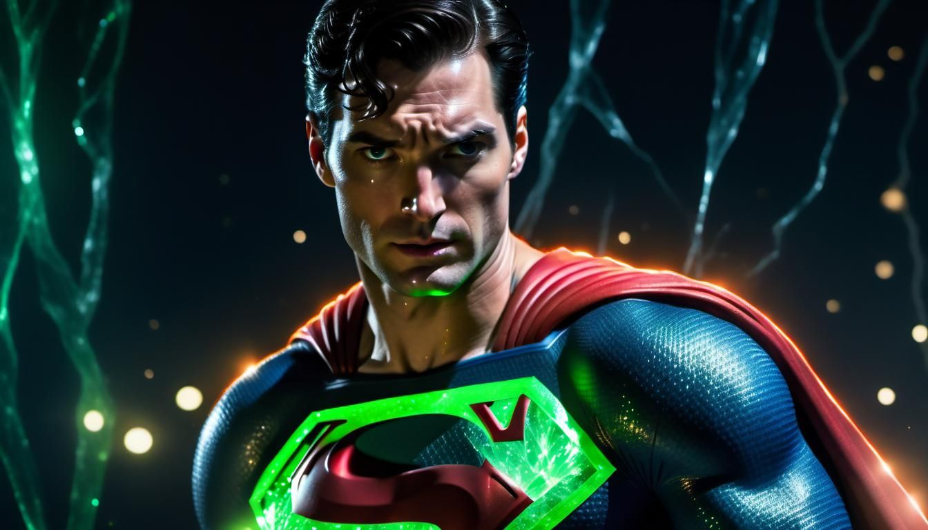 He's becoming Kryptonite - AI Generated Artwork - NightCafe Creator