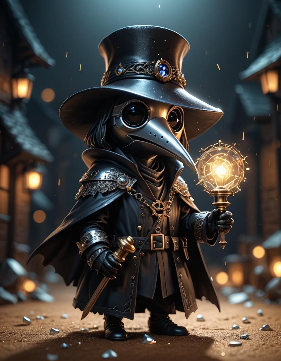 Chibi young plague doctor - AI Generated Artwork - NightCafe Creator