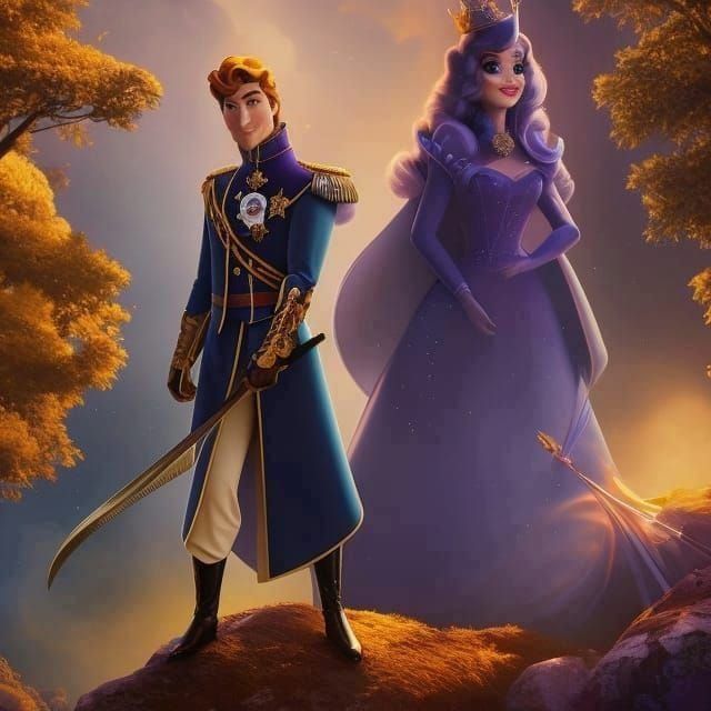 Prince charming and the fairy godmother - AI Generated Artwork ...
