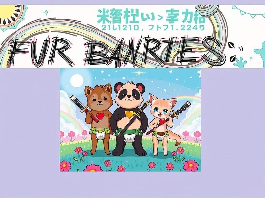 Chibi Samurai Friends Unite in Whimsical Wonderlan... - AI Art