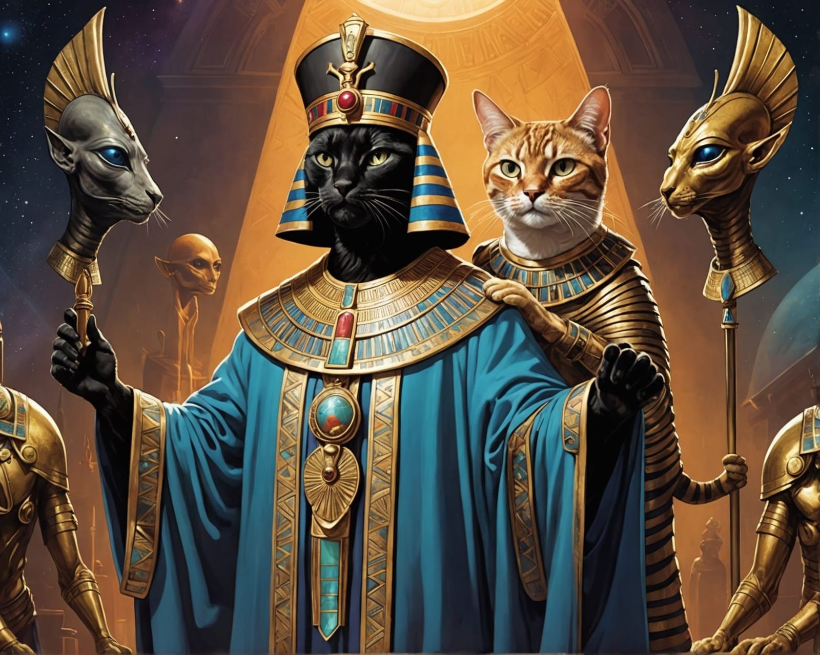 Ancient King and his advisor - AI Generated Artwork - NightCafe Creator