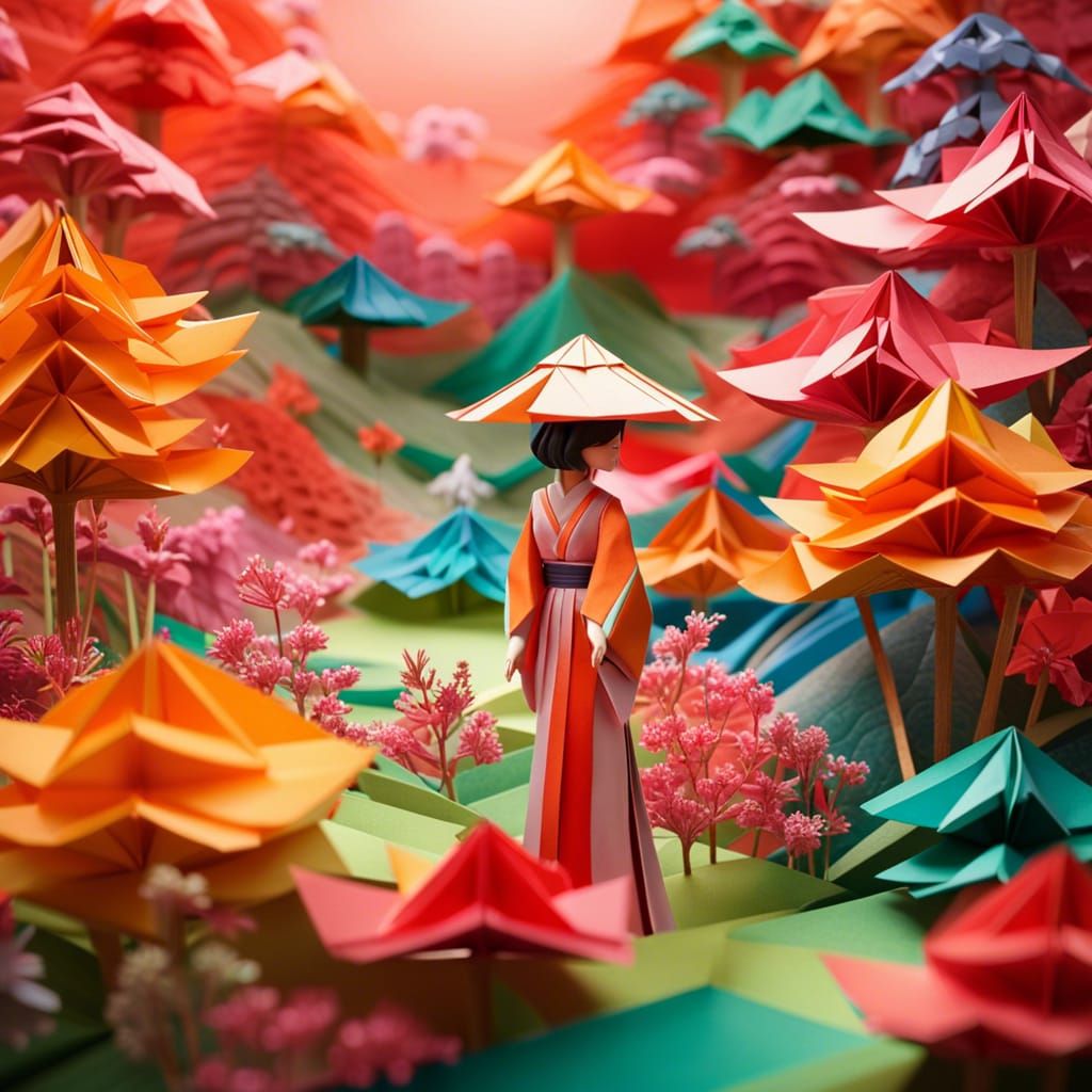 Origami #10 - AI Generated Artwork - NightCafe Creator