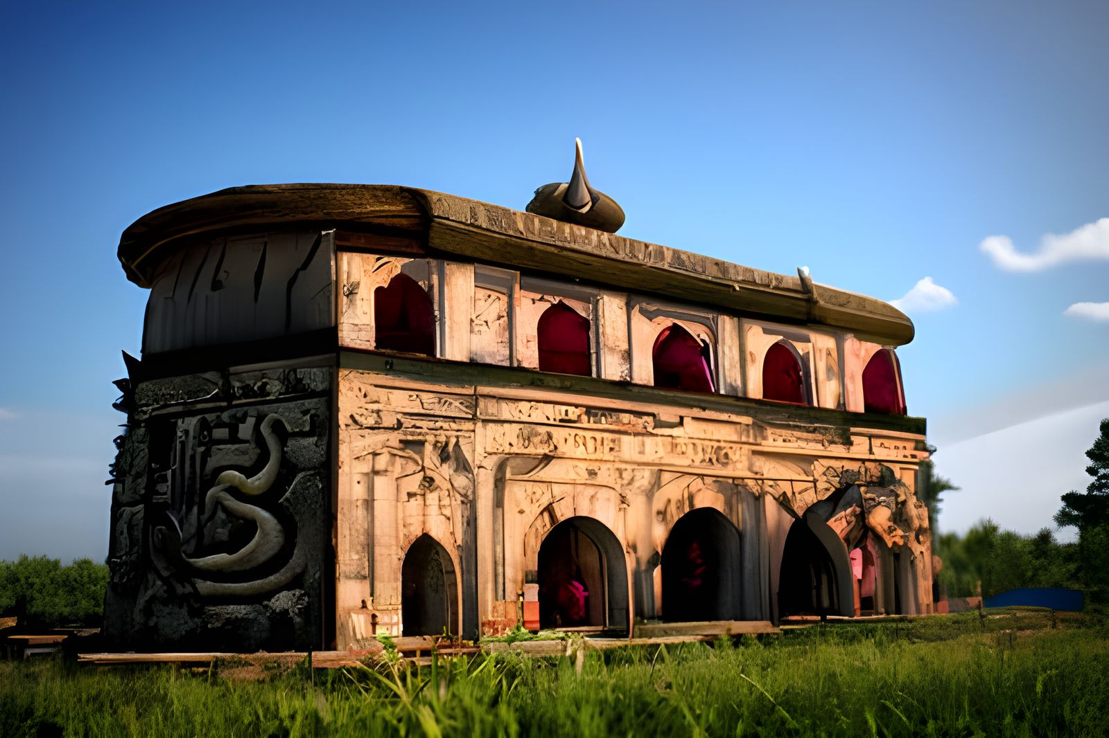 Rang-Ghar, an old monument of Ahom kingdom in Assam, India - AI ...