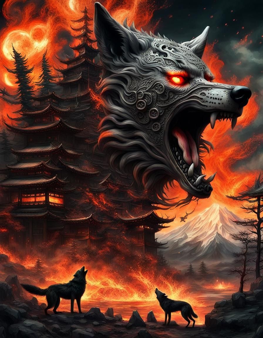 The Wolf God!!! - AI Generated Artwork - NightCafe Creator