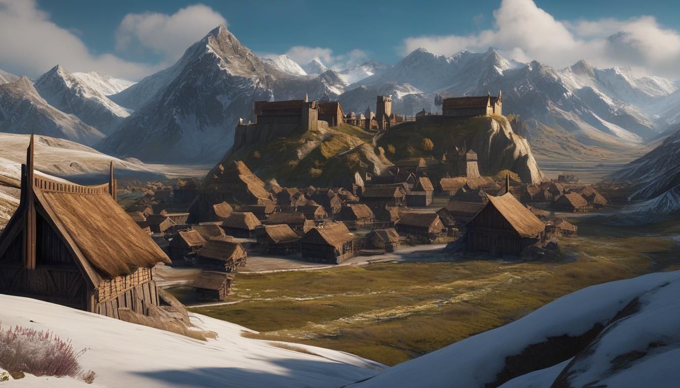 Edoras - AI Generated Artwork - NightCafe Creator