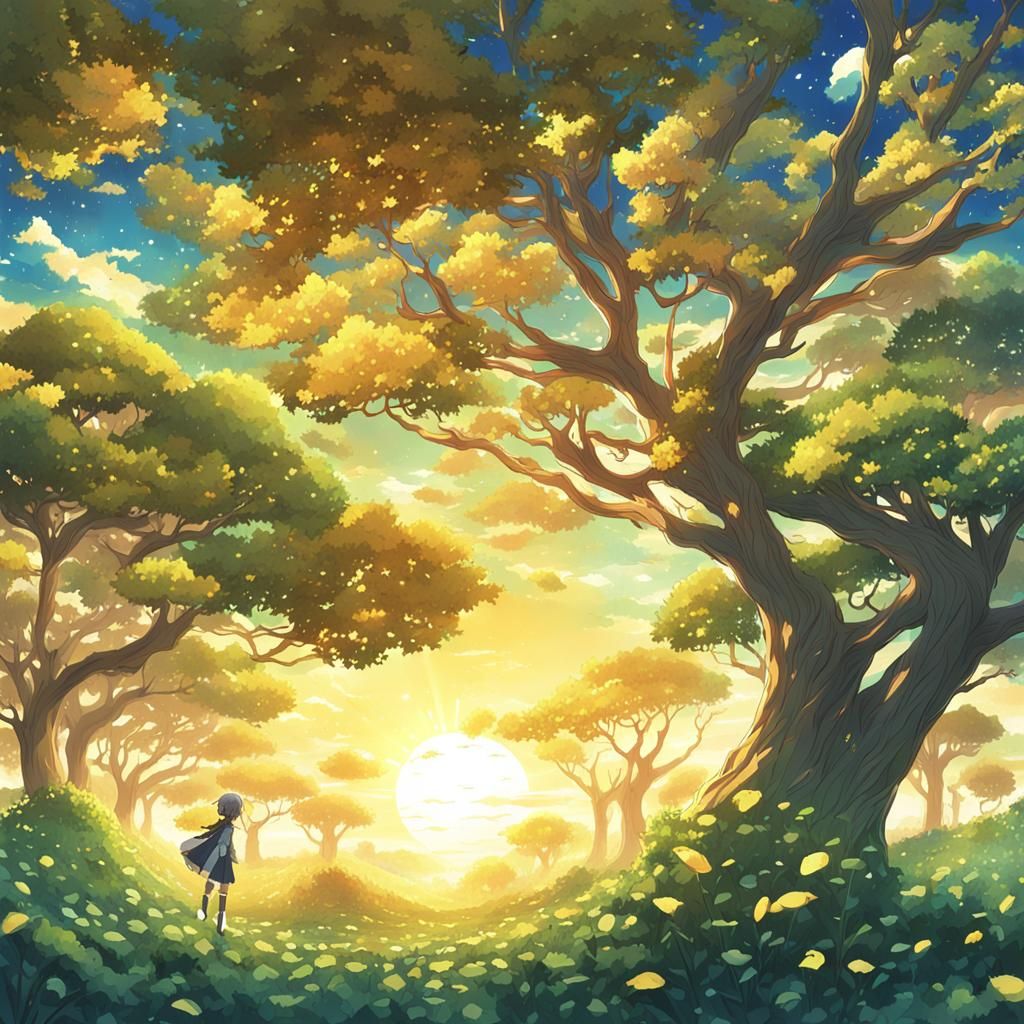 solarpunk, sun, wind, trees - AI Generated Artwork - NightCafe Creator