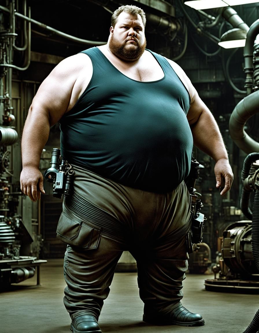 Sci-Fi Workshop: Overweight Mechanic - AI Generated Artwork - NightCafe ...