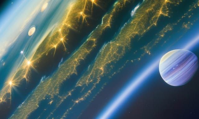 Planetary Flyby: The Mini Gas Ball Is The Moon - AI Generated Artwork ...