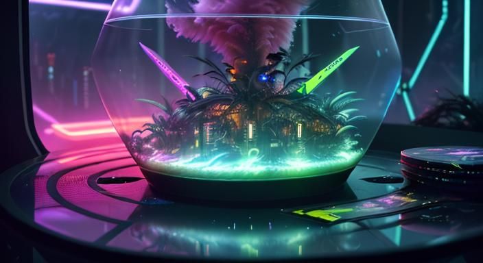 stormy terrarium - AI Generated Artwork - NightCafe Creator