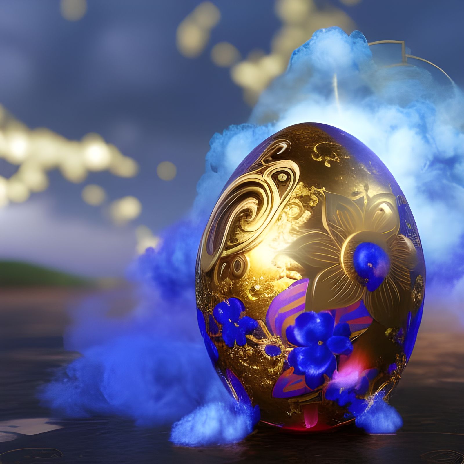 Steampunk Easter egg - AI Generated Artwork - NightCafe Creator