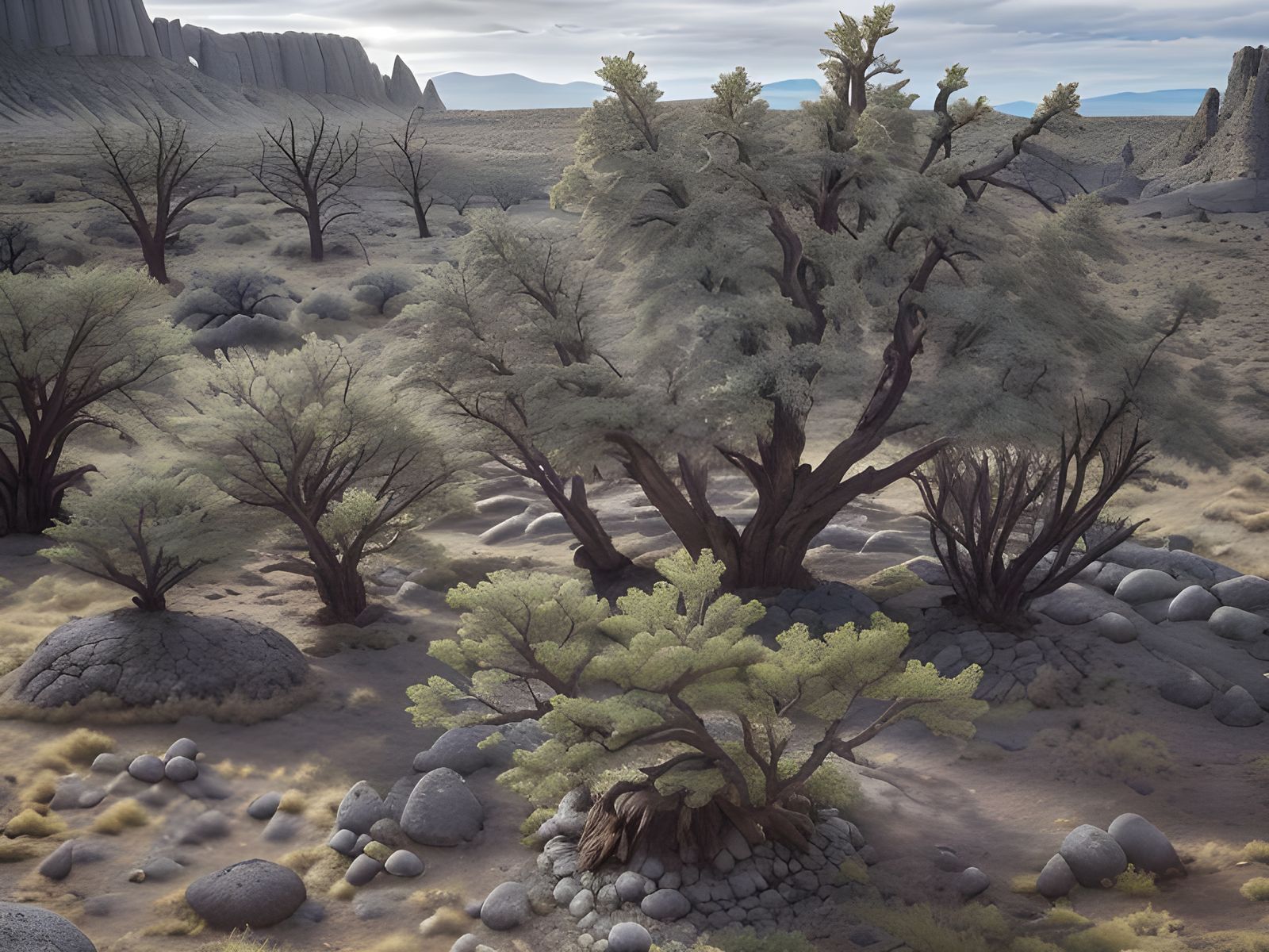 High Desert Spirit Portal 1 Million BC - AI Generated Artwork ...