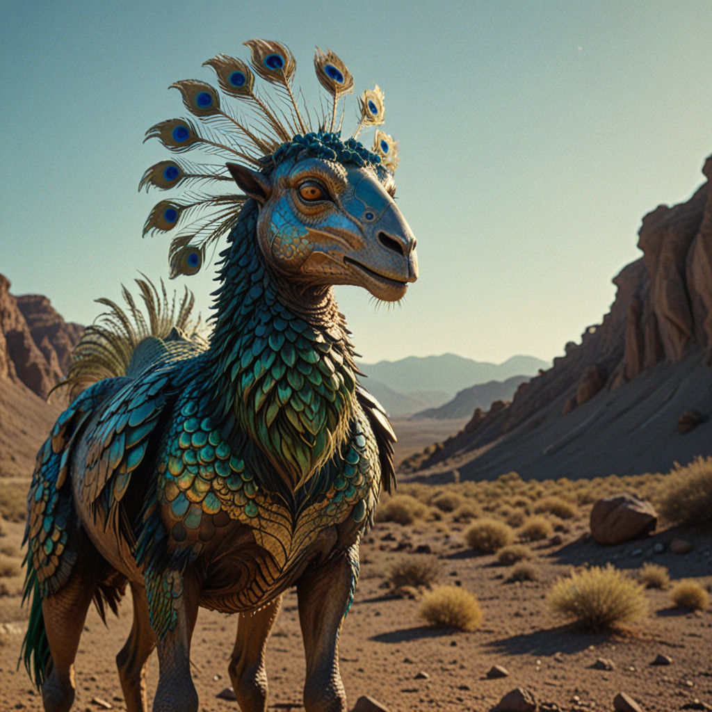 Surreal Otherworldly Alien Creature of Iridescent ... - AI Art