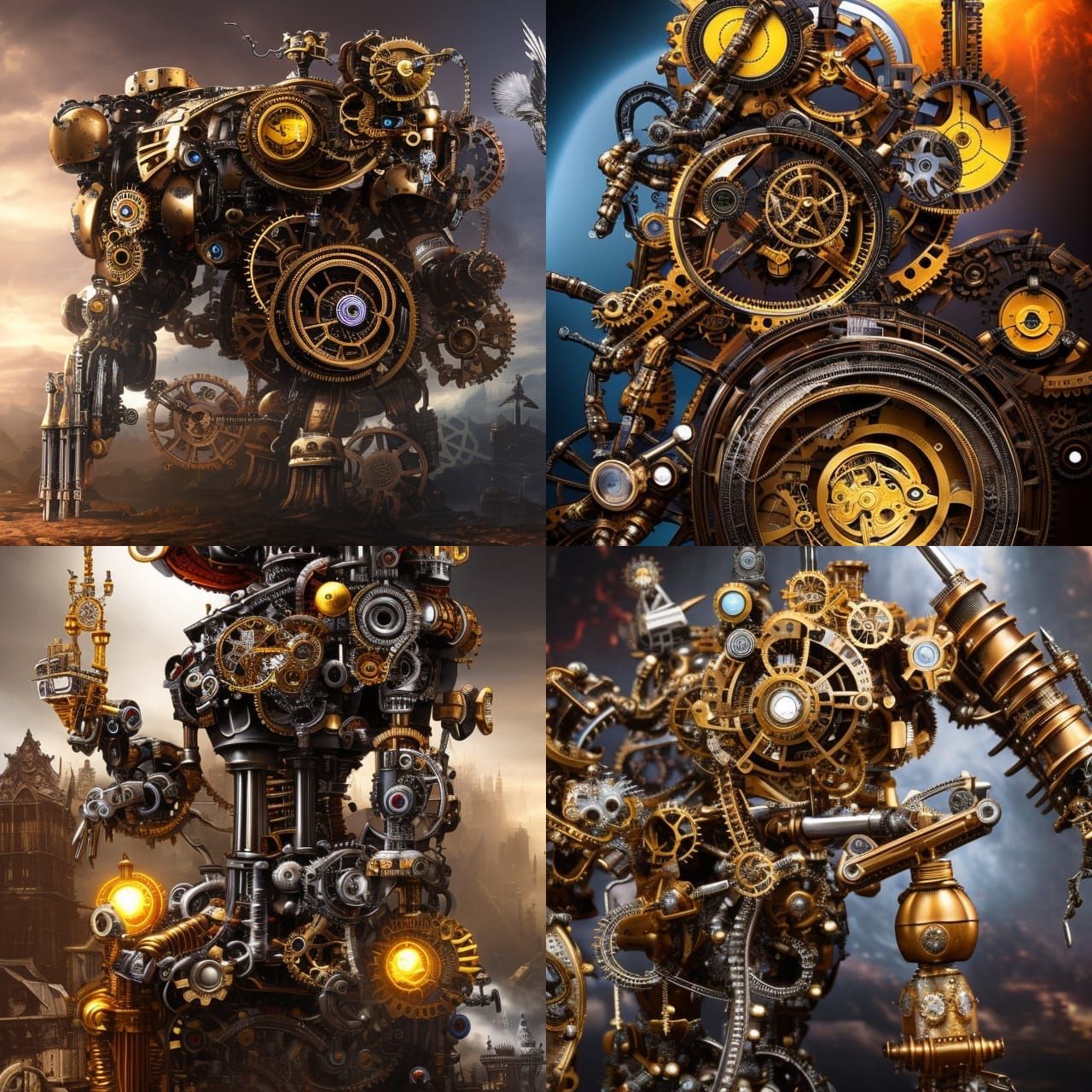 highly intricate, sophisticated and complex digital painting; steampunk ...