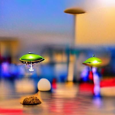 Ufo Candy Landing - AI Generated Artwork - NightCafe Creator