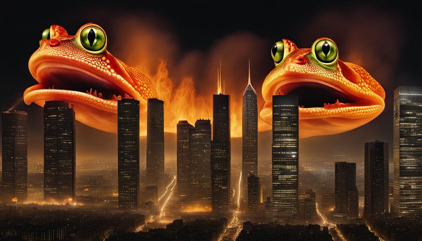 Frog lizards from Hell. - AI Generated Artwork - NightCafe Creator