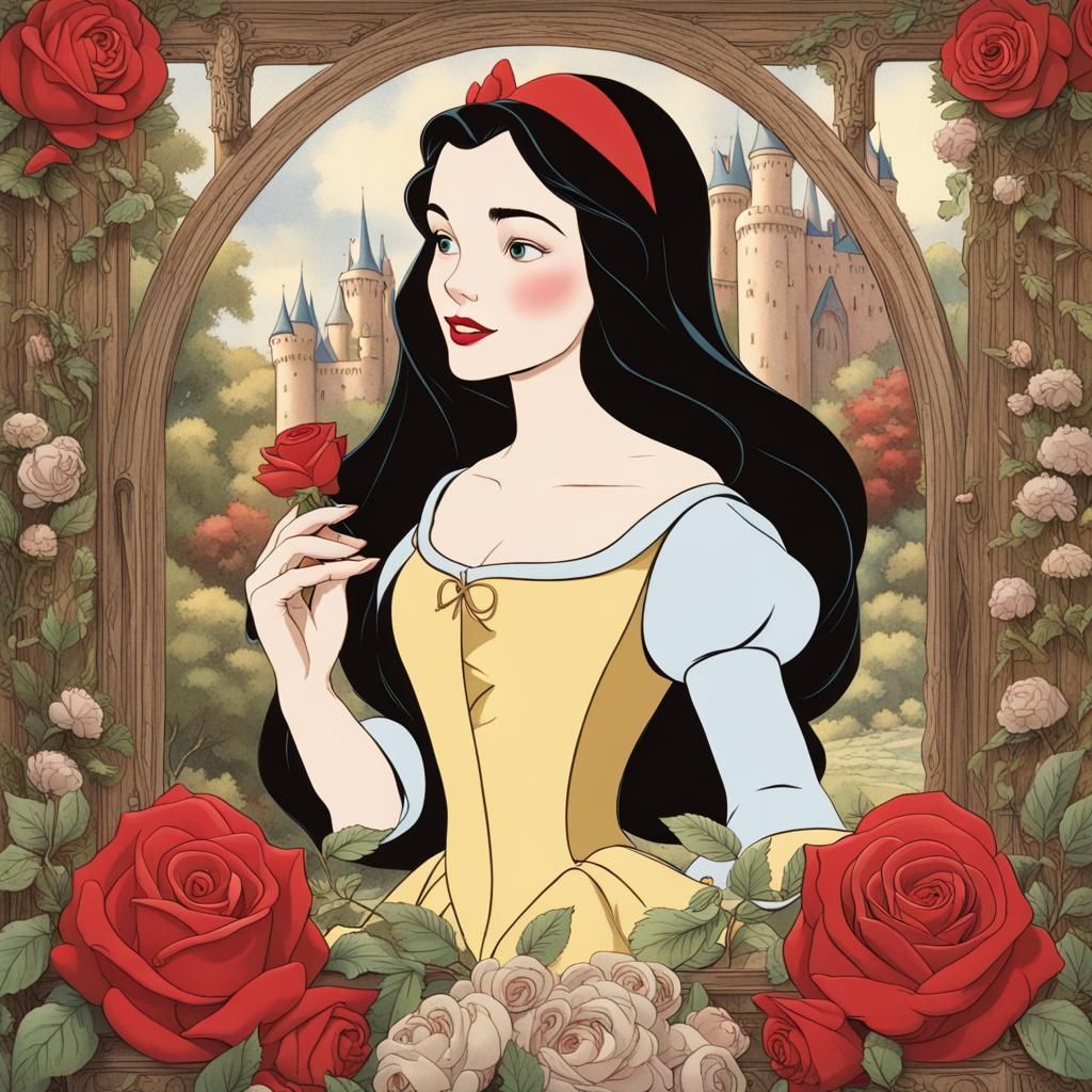 Walt Disney's Rose-Red - AI Generated Artwork - NightCafe Creator