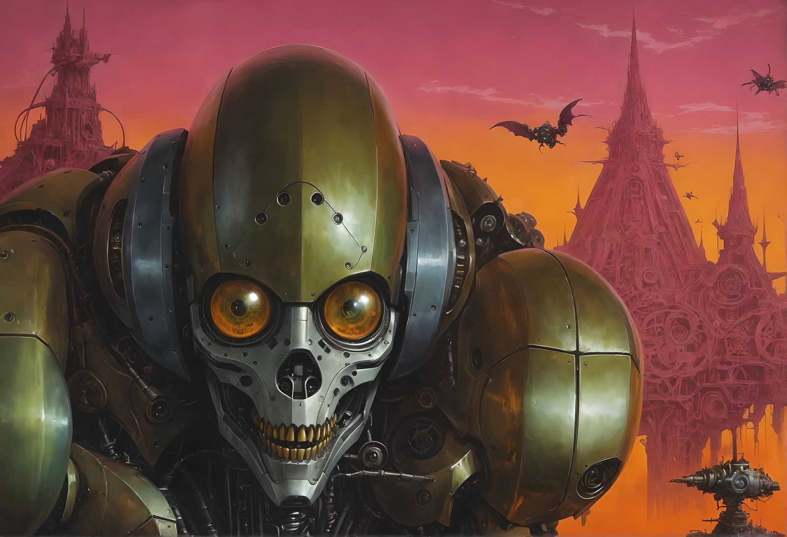 Bumpy the Skullbot - AI Generated Artwork - NightCafe Creator