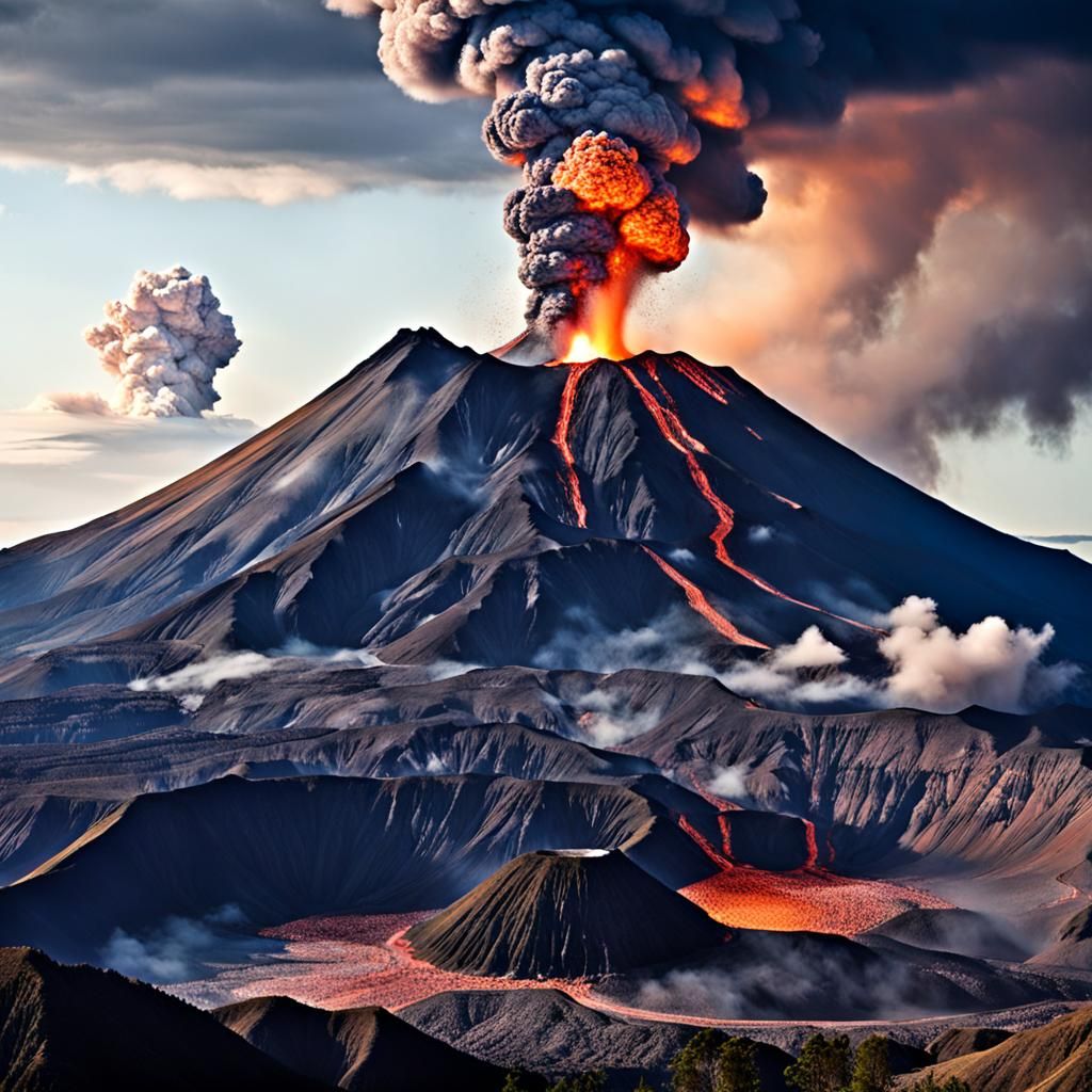 volcano - AI Generated Artwork - NightCafe Creator